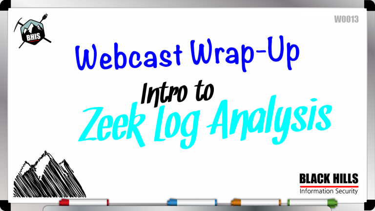 Introduction to Zeek Log Analysis - Black Hills Information Security