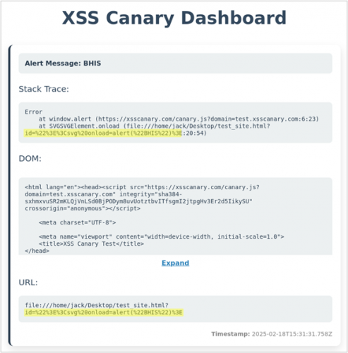 Canary in the Code: Alert()-ing on XSS Exploits - Black Hills ...