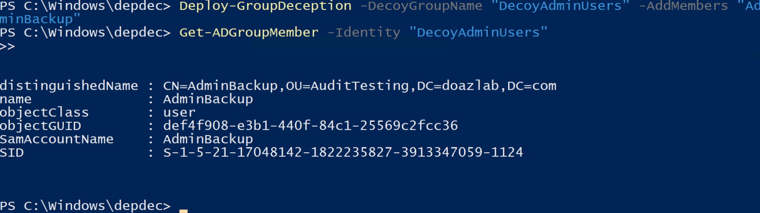 Deceptive-Auditing: An Active Directory Honeypots Tool - Black Hills ...